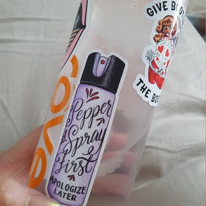 Pepper Spray First, My Favorite Murder Sticker, MFM Sticker, Murderino ...