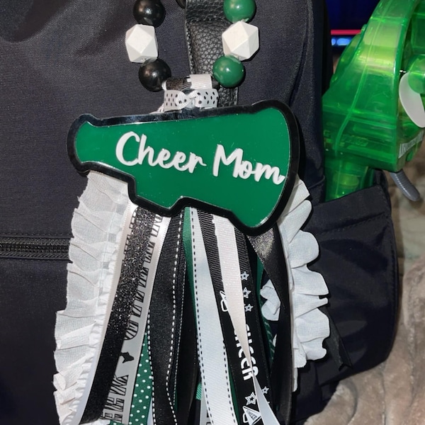 Cheer Bogg Bag Tag, Cheerleader Tassel Charm Sport Duffle Bag, Gym Bag ...