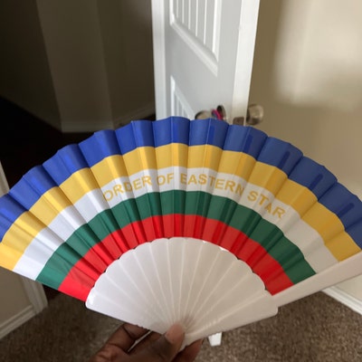 Order of Eastern Star Hand Fan - Etsy