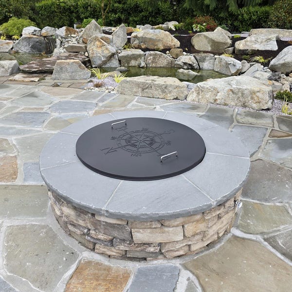 Lift off Dome Fire Pit Safety Screen 304 Stainless Mesh Steel, Round ...