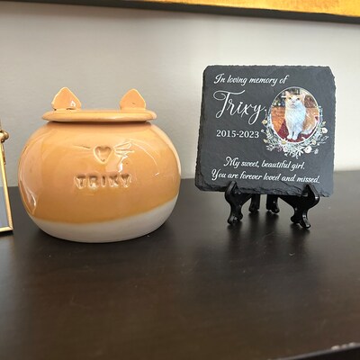 Custom Made PET Memorial Slate Dark Grey Hamster Cat Dog Grave - Etsy