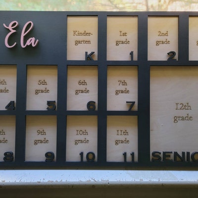 PK1-12 Custom Wooden School Picture Frame - Etsy