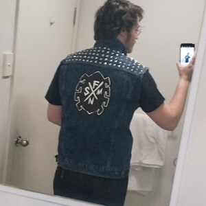 Cosplay Costume Spider-verse Spider Punk SPIDER-PUNK Back Patch & 2 ...