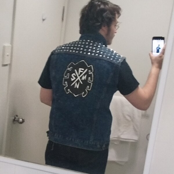 Cosplay Costume Spider-verse Spider Punk - SPIDER-PUNK - Back Patch & 2 ...