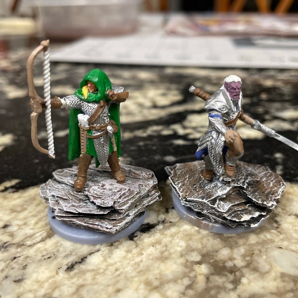 8PC Elf Miniature Army for Table Top Games, Dnd, Wargames, Pathfinder ...