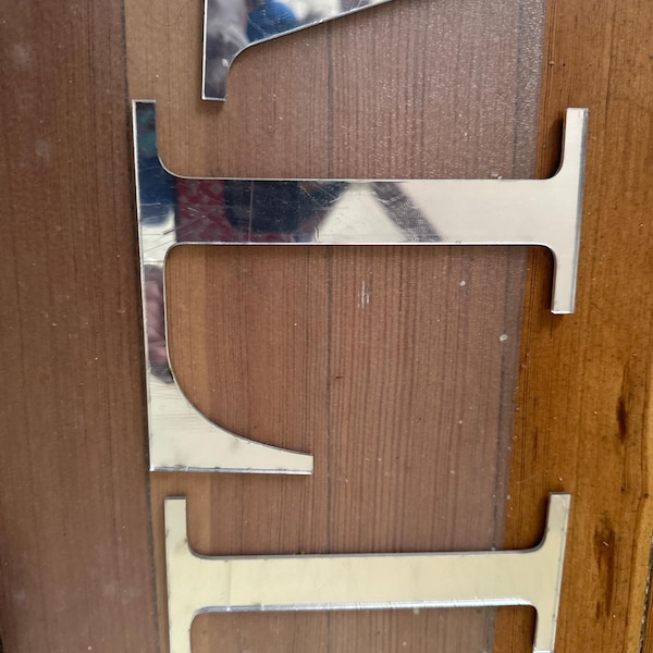 Custom Acrylic Letters – Gold Mirror, Personalized Wall Sign - Etsy