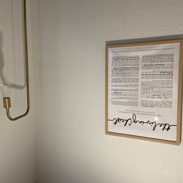 The Living Christ Print- on Premium Paper- Cursive Title- LDS - Etsy