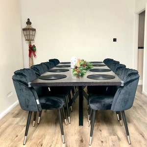 Large Industrial Style Dining Table Bespoke Measurements - Etsy