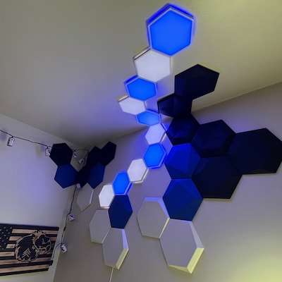 DECORATIVE AESTHETIC Sound Diffuser Wall Soundproofing Hexagon ...