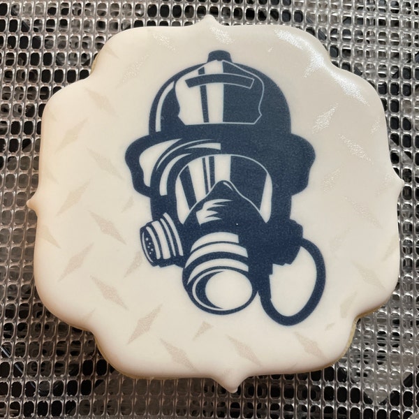 Firefighter Gasmask Helmet SVG Firefighter Mask Hat Silhouette ...