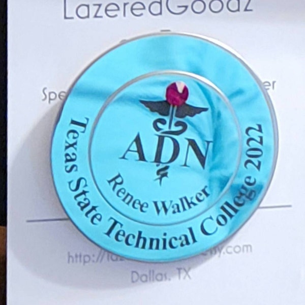Engraved ADN Pin - ADN Nurse Pin - Nurse Pinning Ceremony - Pinning ...