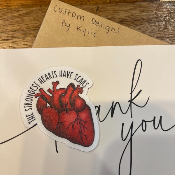 Custom HLHS Ribbon Sticker – Personalized Heart Warrior Decal, Add a ...