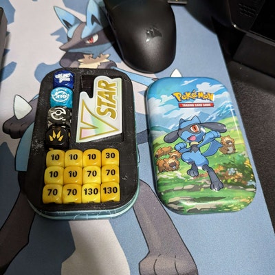 3D Printed Pokémon Mini Tin Dice and Indicator Insert - Etsy