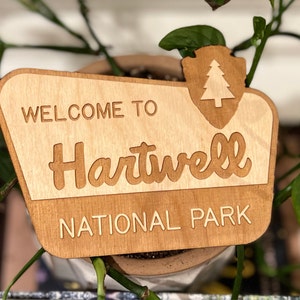 National Park Sign / Baby Name Sign / Last Name Sign / Wooden Name Sign ...
