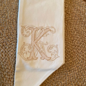 Wreath Sash Boxwood Wreath Embroidered Sash Embroidery Sash - Etsy