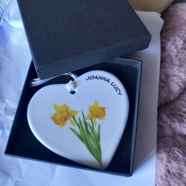 Personalised Birthday Gift for Her - March Birth Flower - March ...