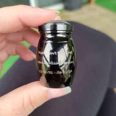 Personalized Hourglass Timer for Human Ashes, Customization Memorial ...