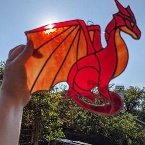 Wispy Elemental Dragon Suncatcher - Etsy