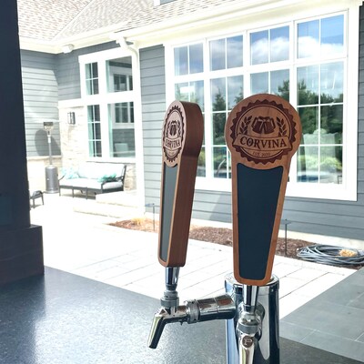 Personalized Custom Beer Tap Handle Laser Engraved With Chalkboard ...