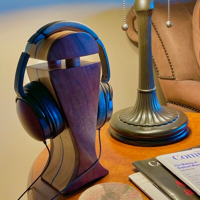Selected Oak Wood Headphone Stand - Etsy
