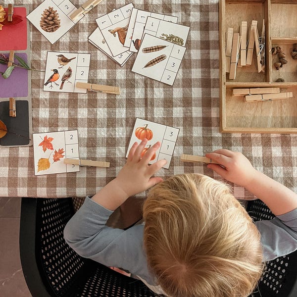 Fall-themed Alphabet Chart for Kids, Printable Educational Decor ...