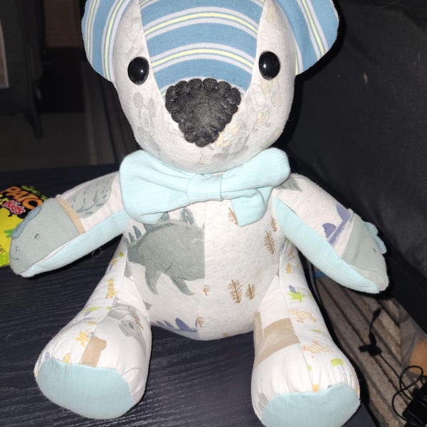 Baby Keepsake Memory Bear Custom From Your Clothing - Etsy