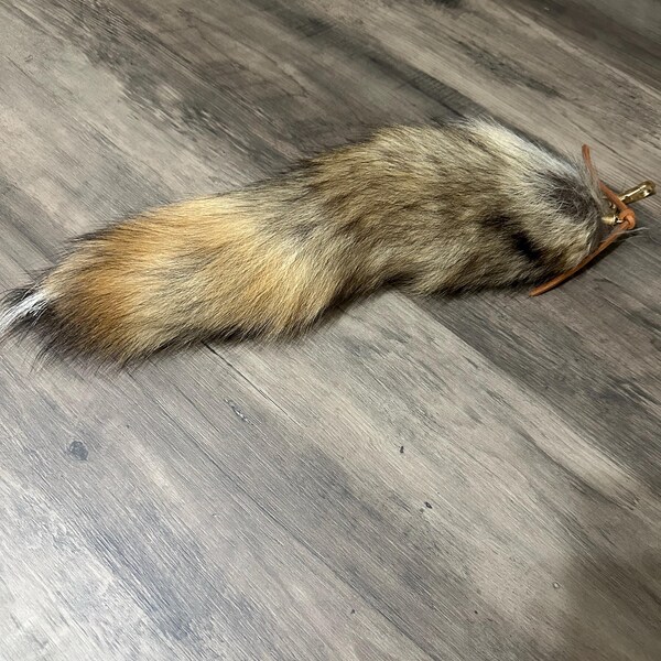 Real Coyote Tail Keychain, Antenna Topper, Mirror Hanger, Therian Tail ...