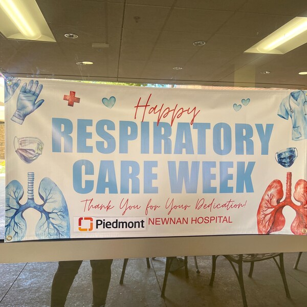 Respiratory Care Week Appreciation Banner, Custom Respiratory Therapist ...