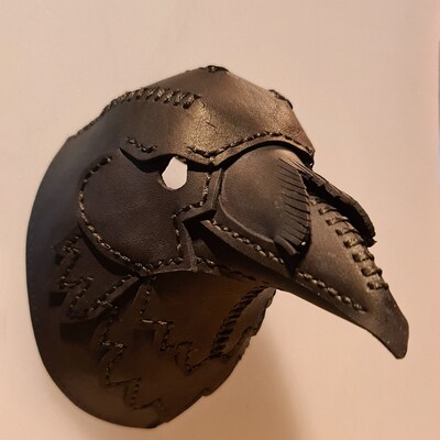 PDF Pattern Leather Raven Head Wall Mount - Etsy