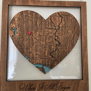 Personalised Map Location Key Holder for Wall, Custom Magnetic Key ...