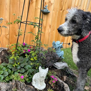 Painted Dragon Statue Garden Decor Cute Winking Dragon - Etsy