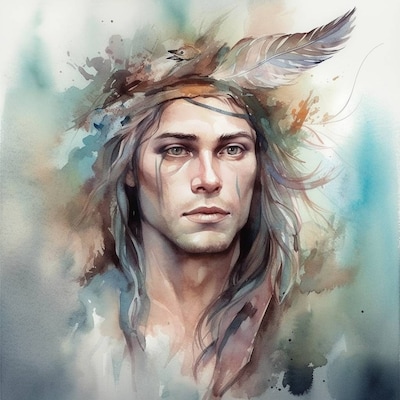 Spirit Guide Drawing and Reading, Stylized Watercolour, Psychic Reading ...