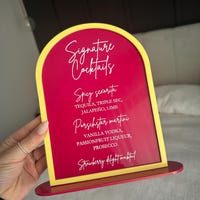 Wave Name Cards | Acrylic + Laser | Personalised, Individual Guests ...