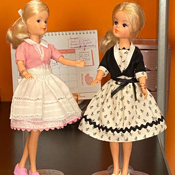 Handmade Dress for Sindy and Tammy Dolls. Tammy Doll Clothes. Sindy ...