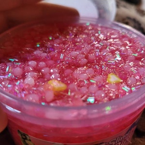 Bingsu Slushie Slime gamer Girl SCENTED Pink Crystal Clear Bingsu and ...