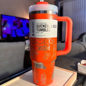 Lily and Leopard Print Laser Engraved Tumbler - Etsy