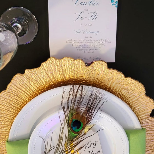 Teal Wedding Table Numbers,peacock Theme Table Numbers,teal Blush Table ...