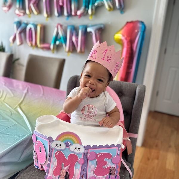 Ms. Rachel High Chair Banner/ Bubblegum/ Pink and Purple - Etsy