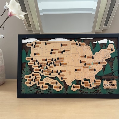 Personalized US Travel Map US Travel Map Travel Map Tracker - Etsy