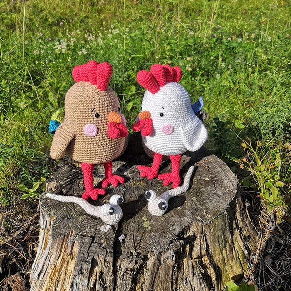 Crochet PATTERN Rooster Robi, Amigurumi Rooster Pattern, Crochet ...