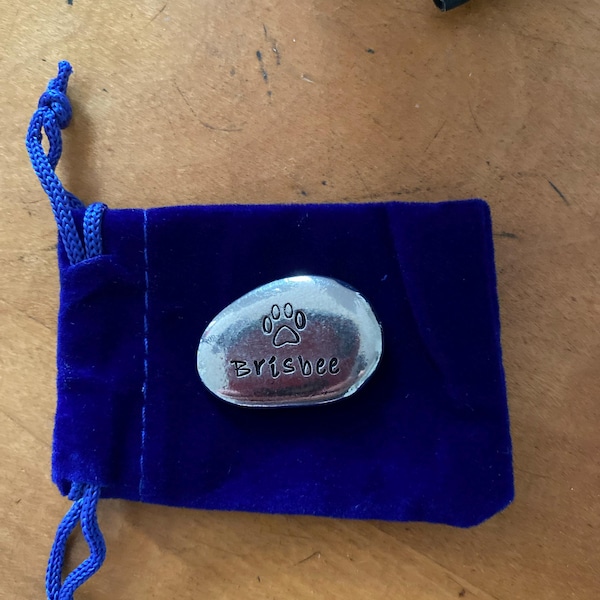 Gold Scrabble Necklace - Personalized Square Necklace - Hand Stamped ...