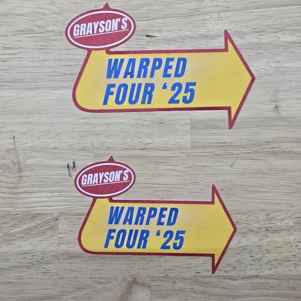 Warped Tour Birthday Sign - Etsy