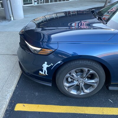 FUNNY You Just Got PASSED by A GIRL Kiss Heart Sticker Decal Car Window ...