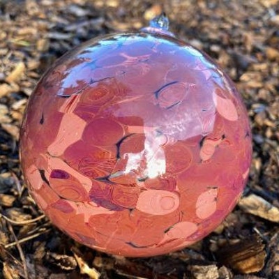 Blush Ruby, Hand Blown Glass Ornament - Etsy
