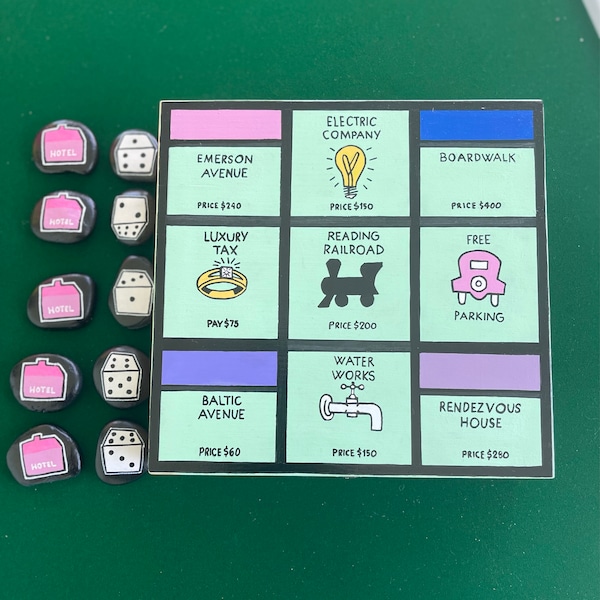 Simon Board Game Painted Rock // Simon // Board Game // Unique Painted ...