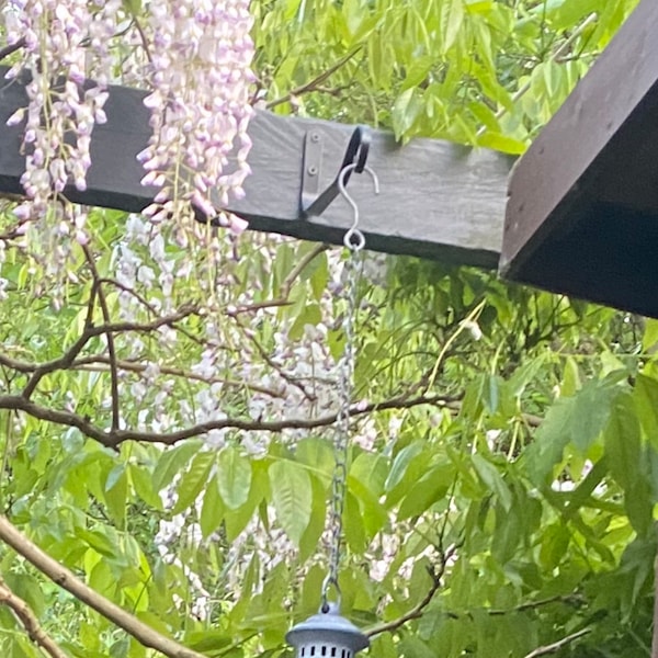 Set of 2 Rustic Hanging Orbs Finished in A Country Grey Colour - Etsy UK