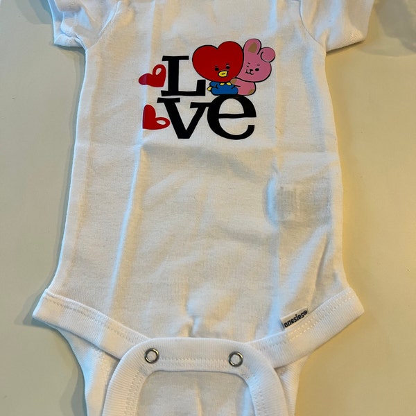 BT21 Inspired Clothing, Kpop Baby Shower Gift, Character Shirt, Army ...