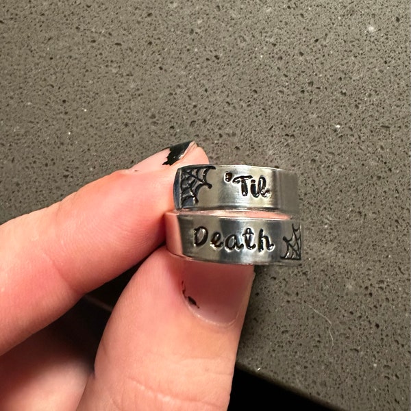 Macabre Ring, Halloween, Horror, Goth, Aluminum Ring - Etsy