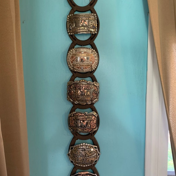 Vertical Belt Buckle Display 3-10 Buckles - Etsy