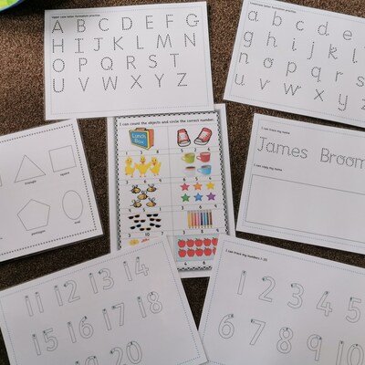 EYFS Starting School Name Writing Letter and Number Formation - Etsy